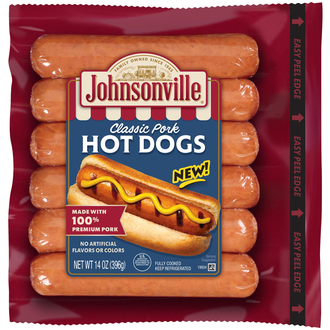 Classic Pork Hot Dogs 6-Packages – Johnsonville Marketplace