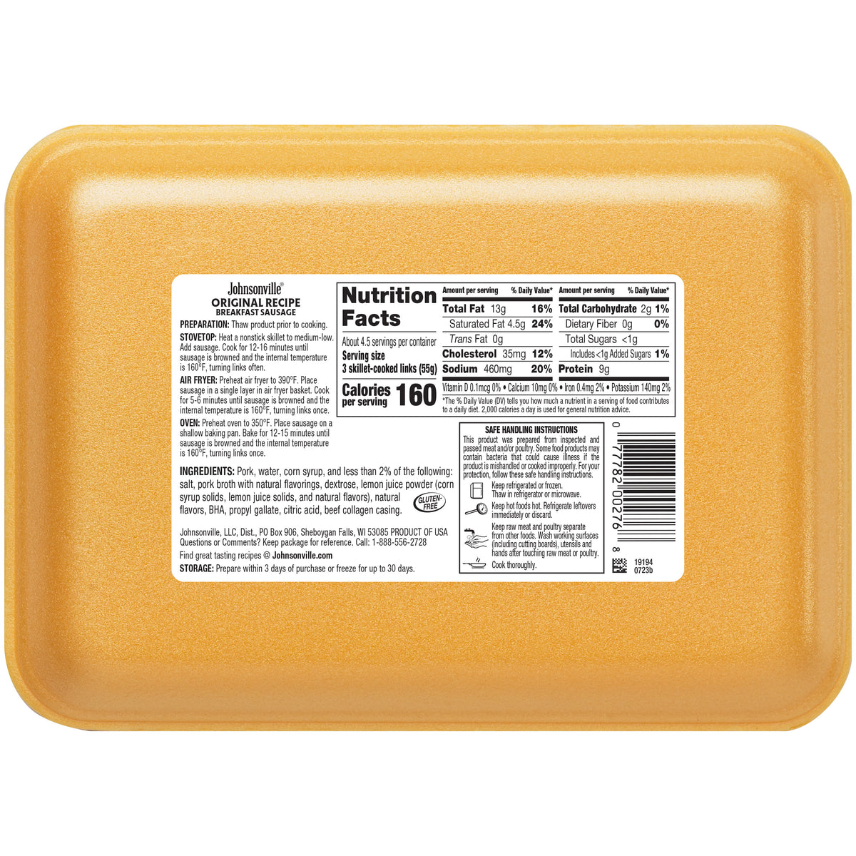 Original Breakfast Sausage Links 6-Packages – Johnsonville Marketplace